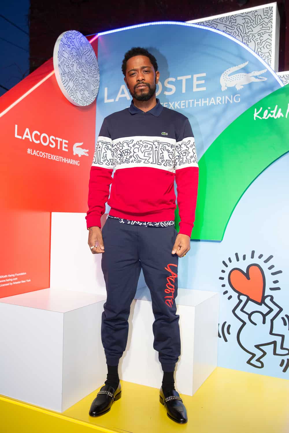 Lacoste Celebrates Its Keith Haring Collection With a Star Lacoste Celebrates Its Keith Haring Collection With a Star